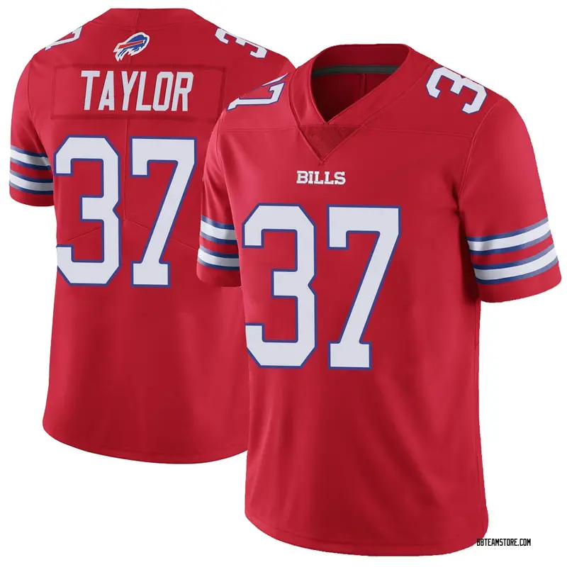 Men's Garrett Taylor Buffalo Bills Color Rush Vapor Untouchable Jersey ...