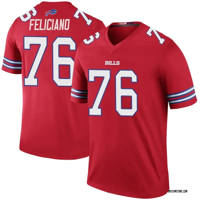 Men's Jon Feliciano Buffalo Bills Color Rush Jersey - Red Legend