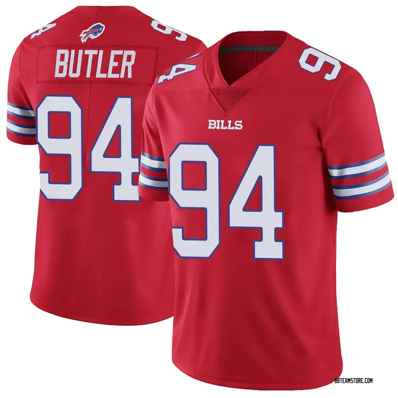 Men's Vernon Butler Buffalo Bills Color Rush Vapor Untouchable Jersey ...